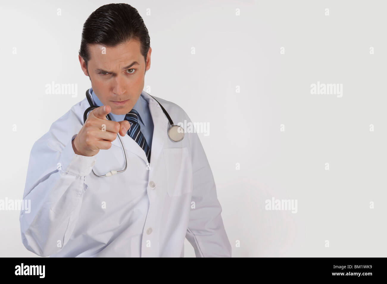 Angry pointing doctor hi-res stock photography and images - Alamy