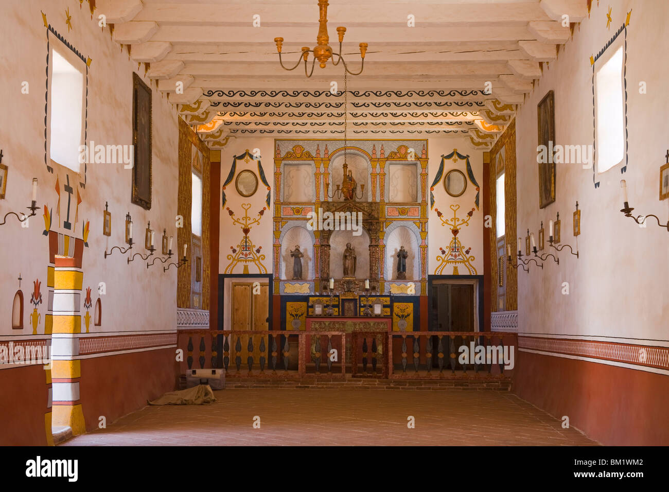 Church interior, El Presidio De Santa Barbara State Historic Park ...