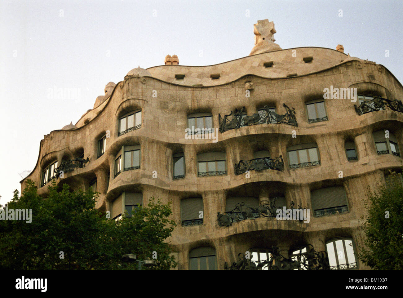 Casa Milà, better known as La Pedrera in Barcelona designed by Antoni ...