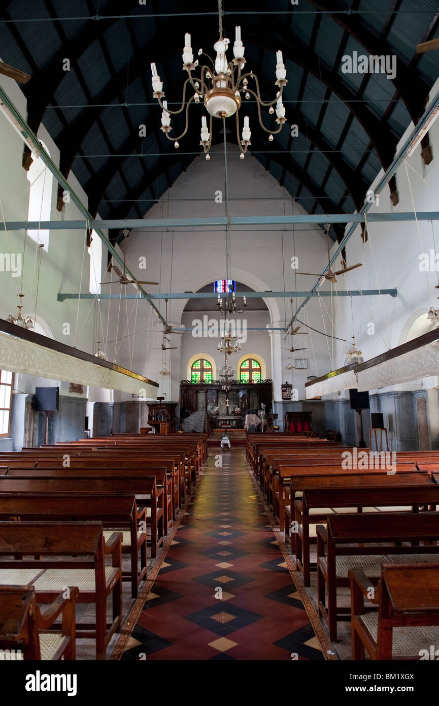 Saint st francis csi church chapel colonial vasco da gama hi-res stock ...