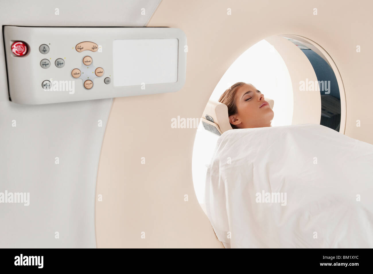 Patient going through an MRI scan Stock Photo - Alamy