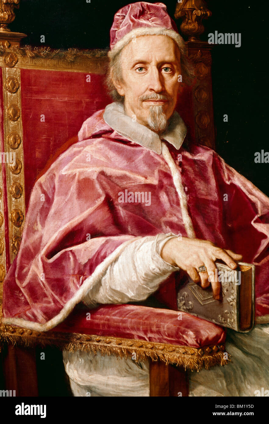 Pope Clement IX (Detail) by Carlo Maratti, oil on canvas, 1669, (1625 ...