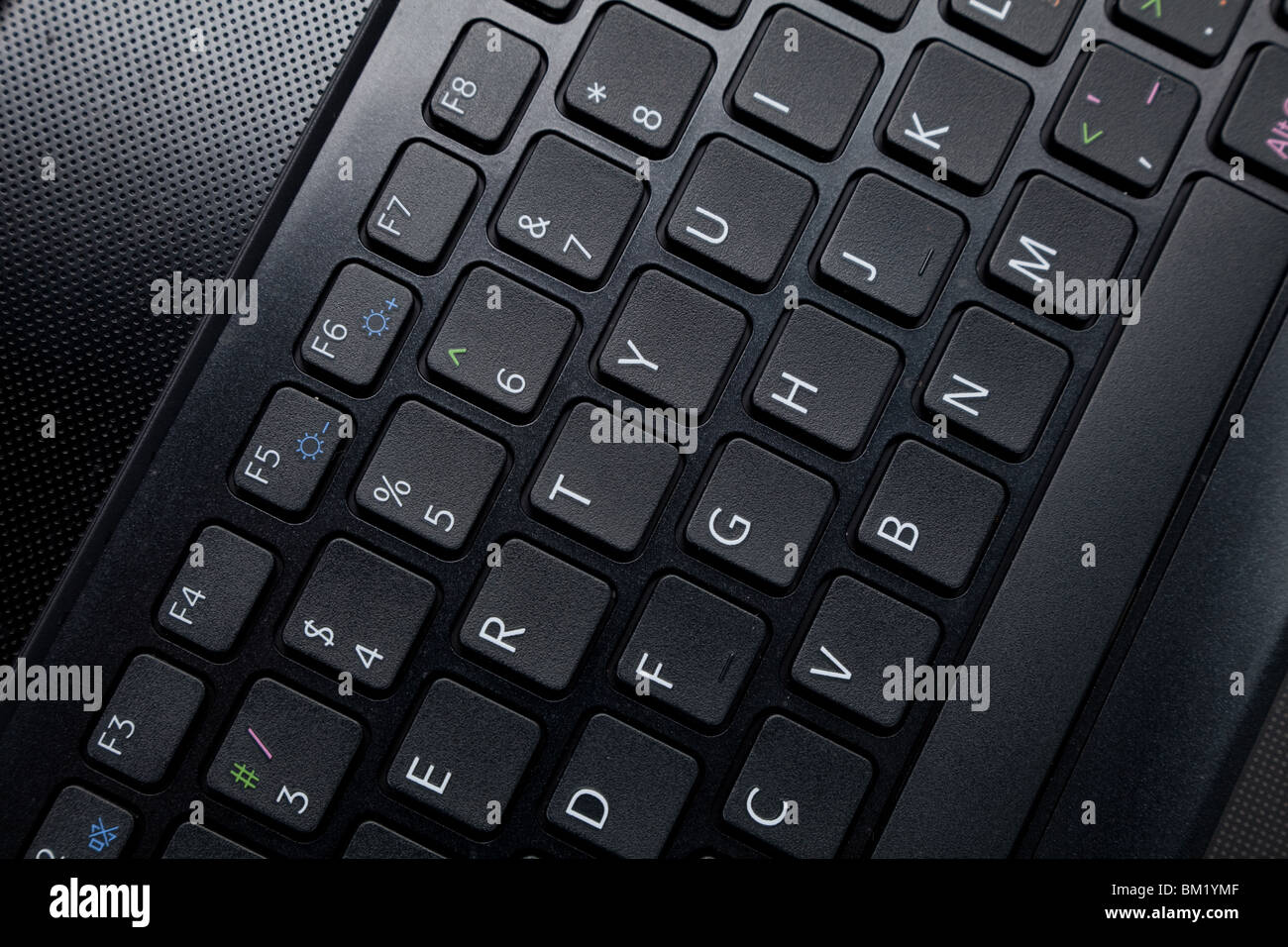 Black Computer Keyboard close up Stock Photo - Alamy