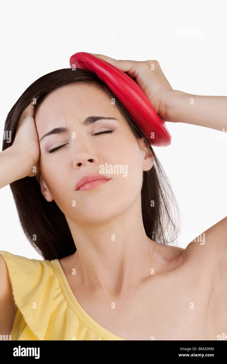 Woman suffering from a headache Stock Photo - Alamy