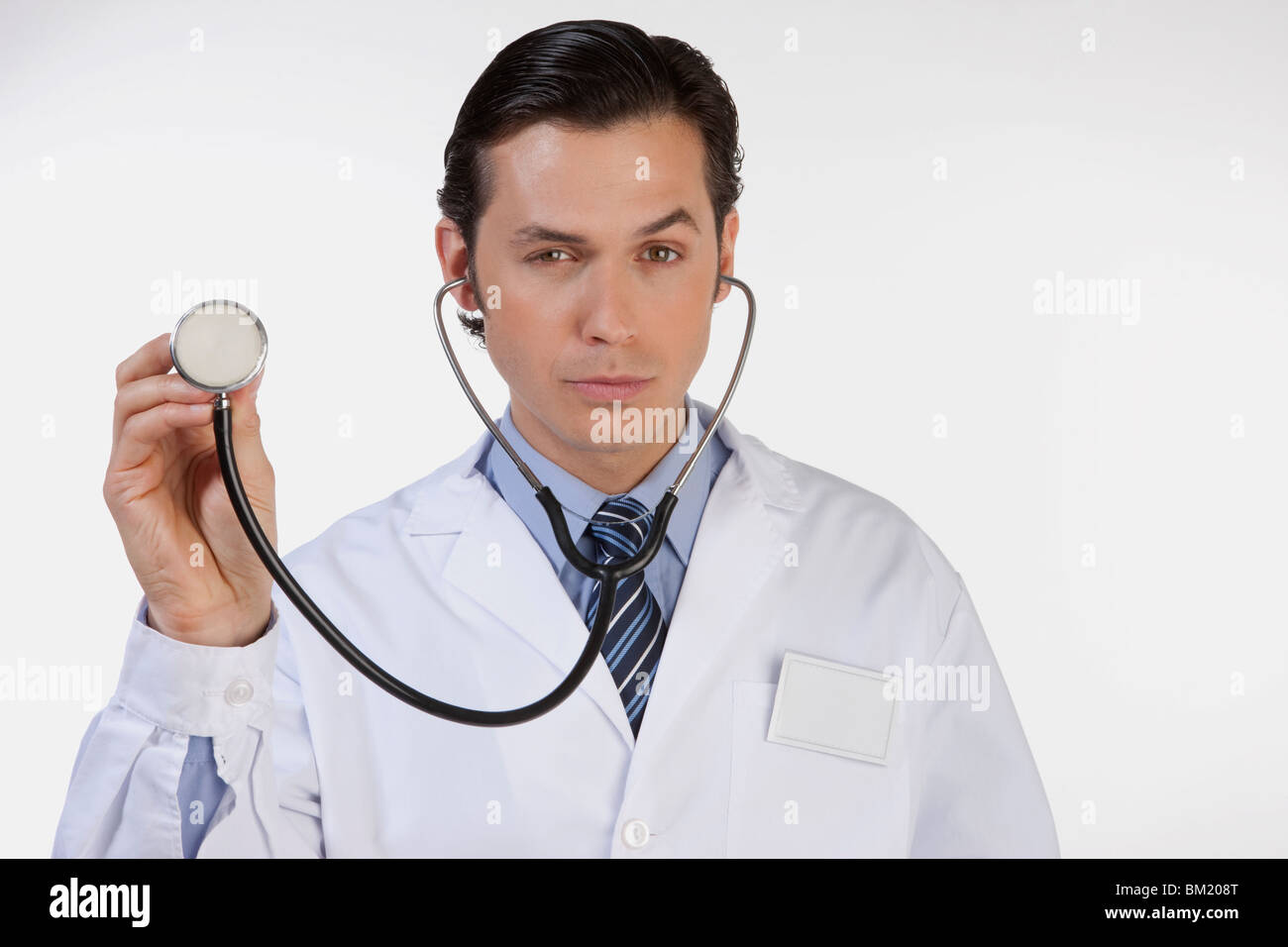 Close-up of a doctor with a stethoscope Stock Photo - Alamy