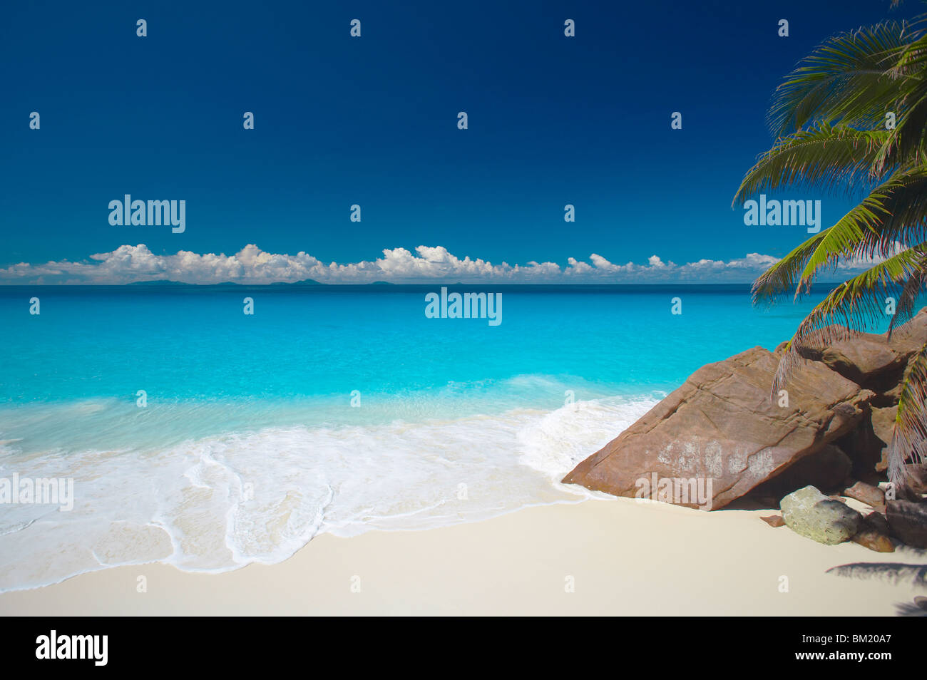 Tropical beach, Seychelles, Indian Ocean, Africa Stock Photo - Alamy