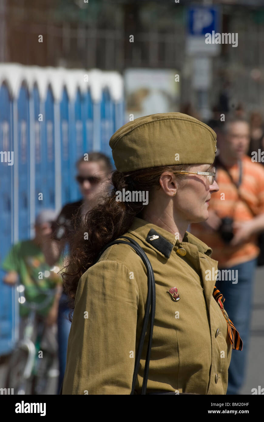 Woman in russian military uniform hi-res stock photography and images ...