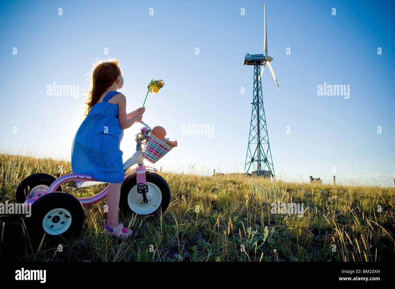 Girl With A Pinwheel High Resolution Stock Photography and Images - Alamy