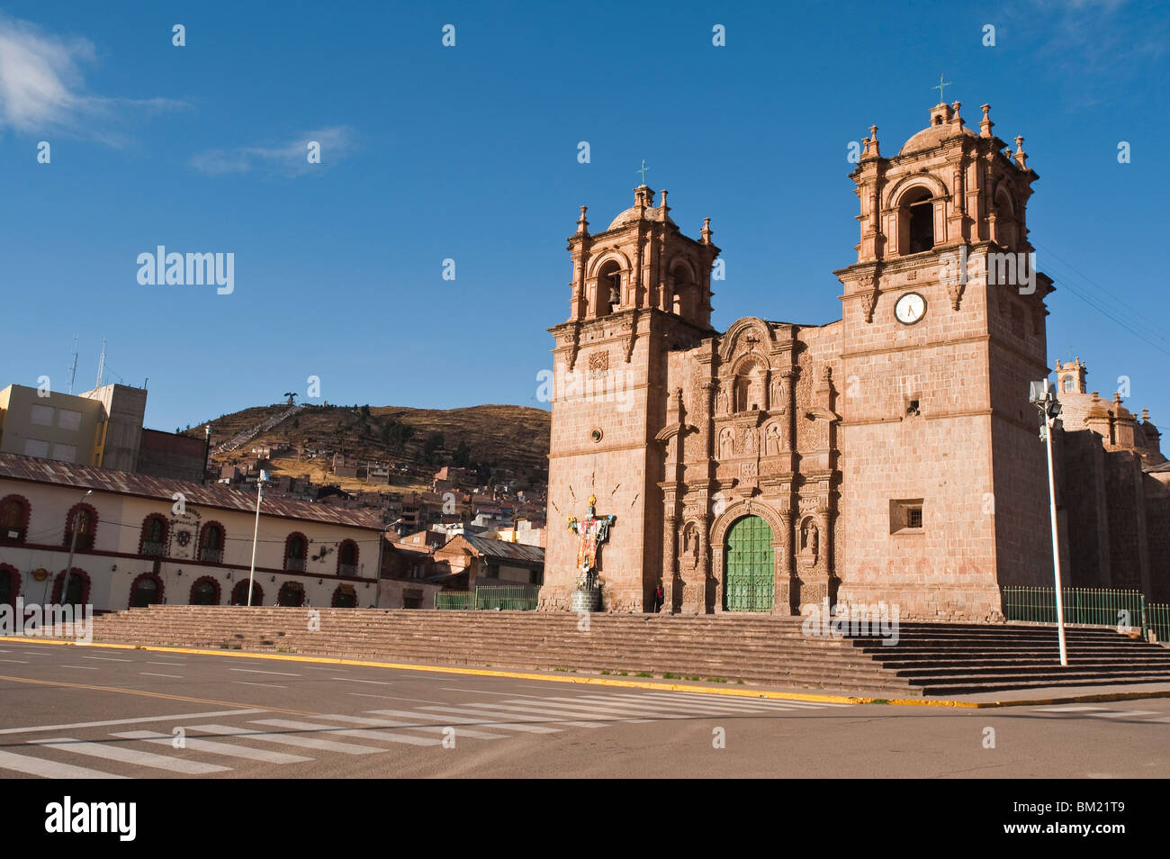 Cathedral Basilica San Carlos Borromeo, Puno, Peru, South America Stock ...
