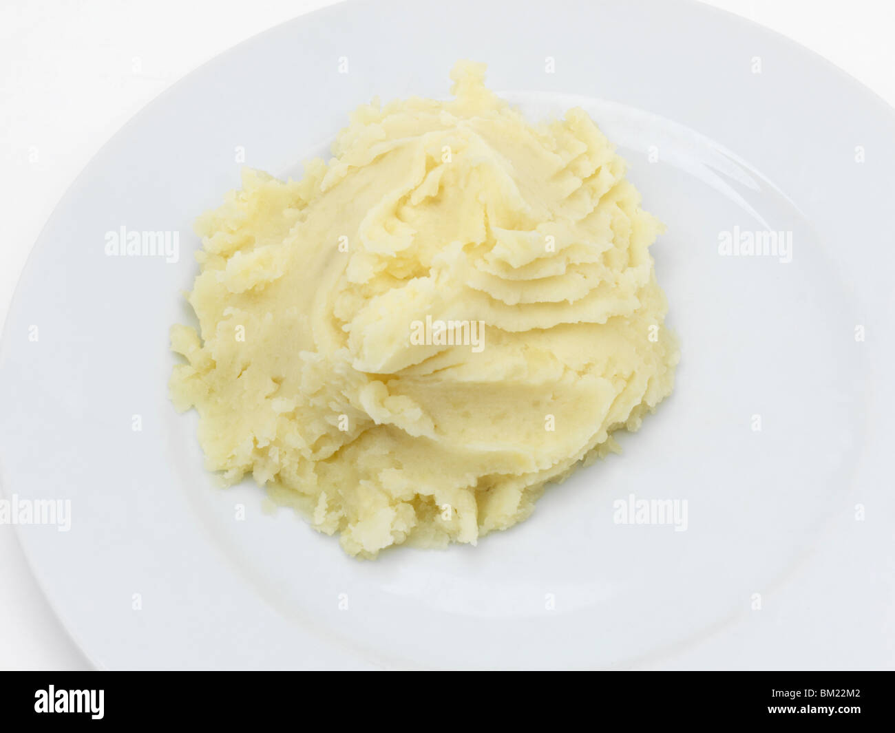 Plate Of Mashed Potato Stock Photo - Alamy
