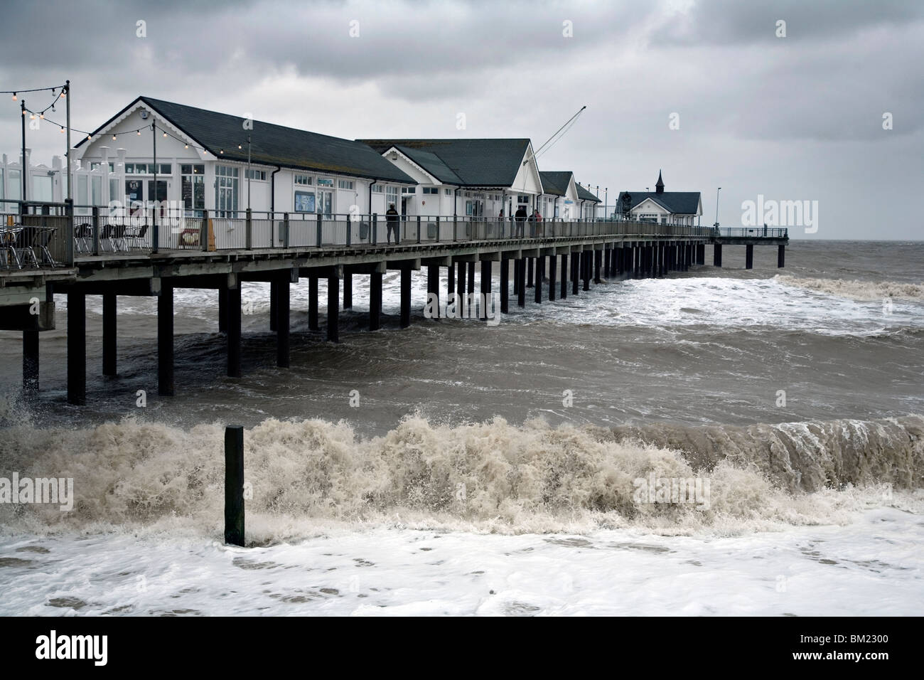 Southwold pier storm hi-res stock photography and images - Alamy