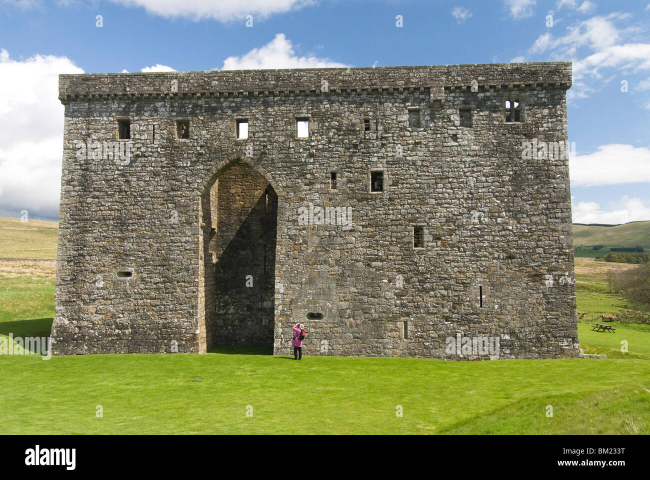 Hermitage Castle, northeast of Newcastleton, Scotland, United Kingdom ...
