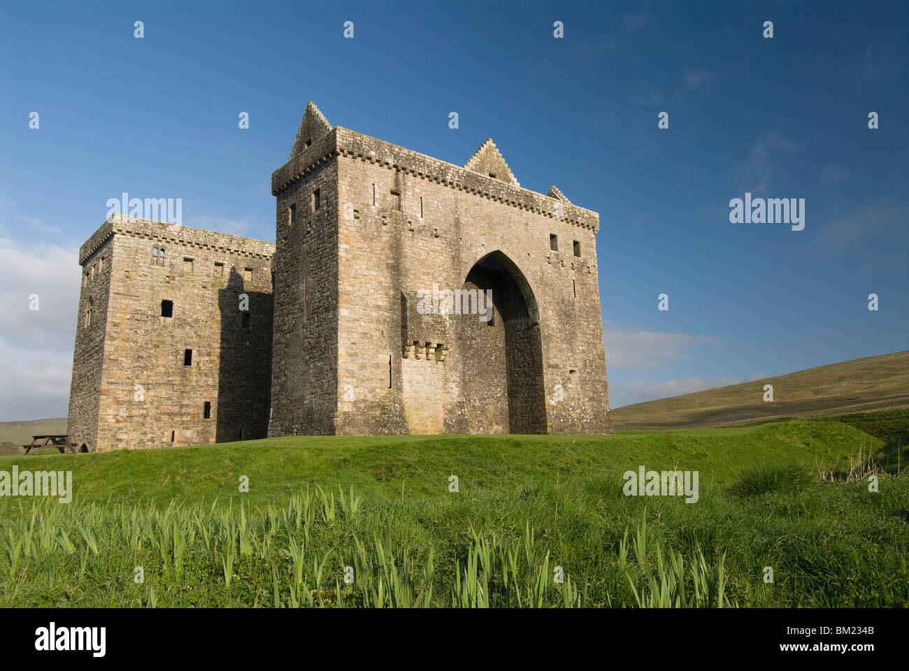 Hermitage Castle, northeast of Newcastleton, Scotland, United Kingdom ...