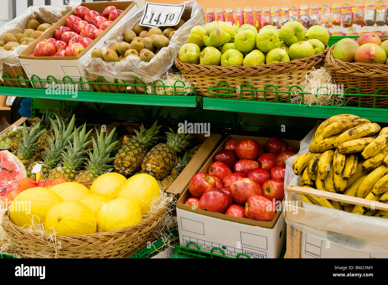 Fruits in a supermarket Stock Photo - Alamy