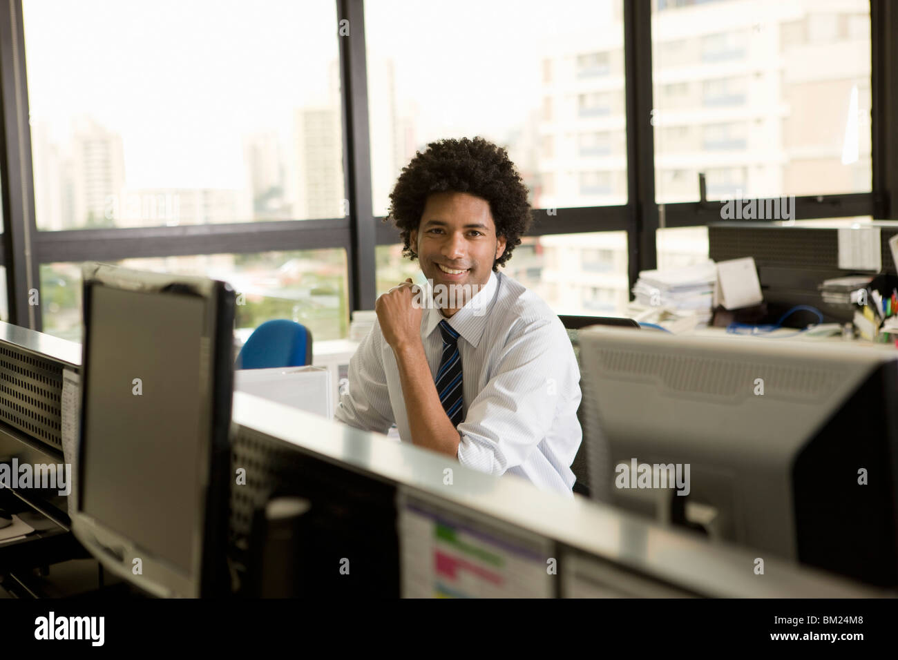 Portrait of a businessman in an office Stock Photo - Alamy