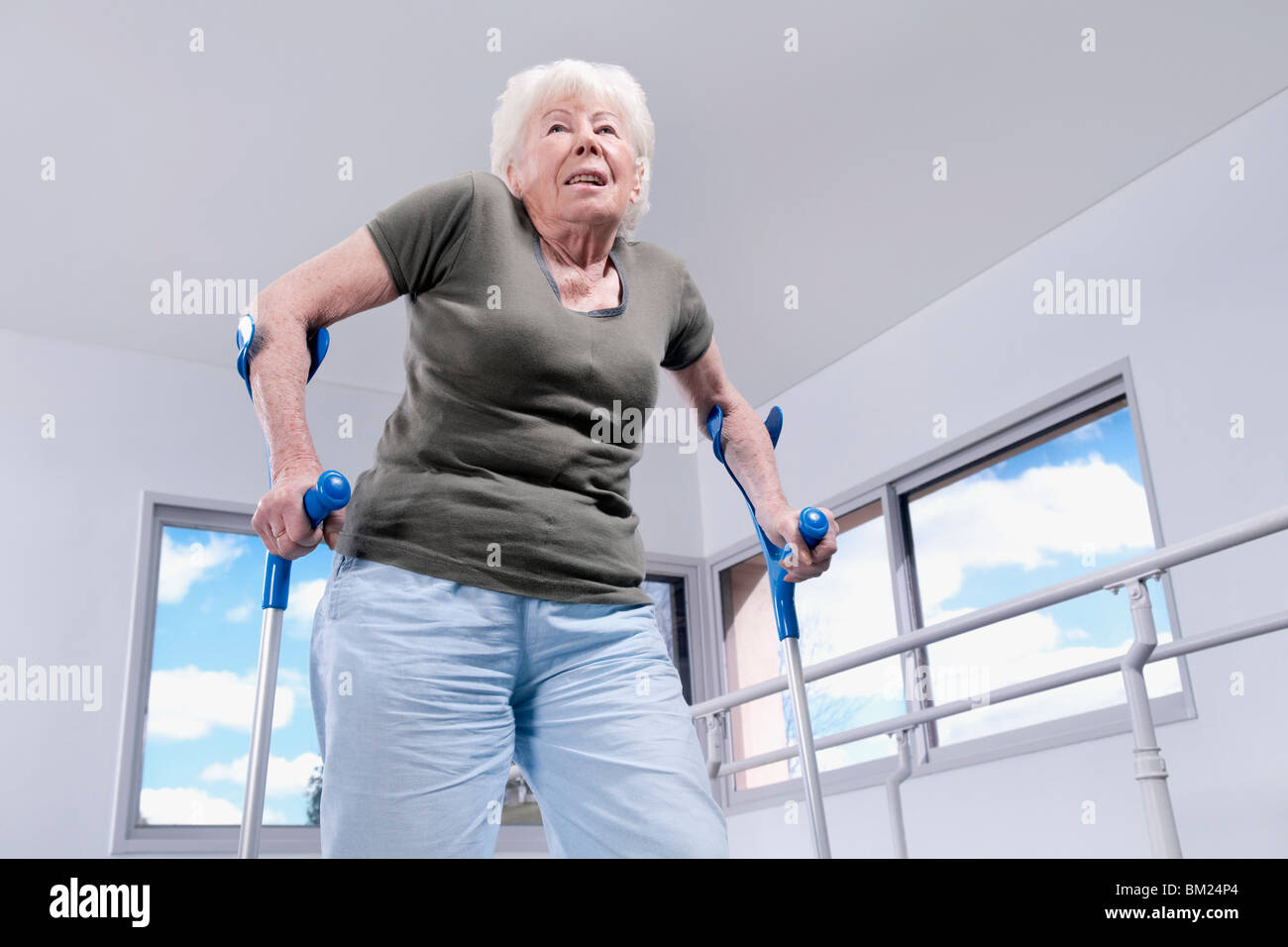 Only one crutch hi-res stock photography and images - Alamy