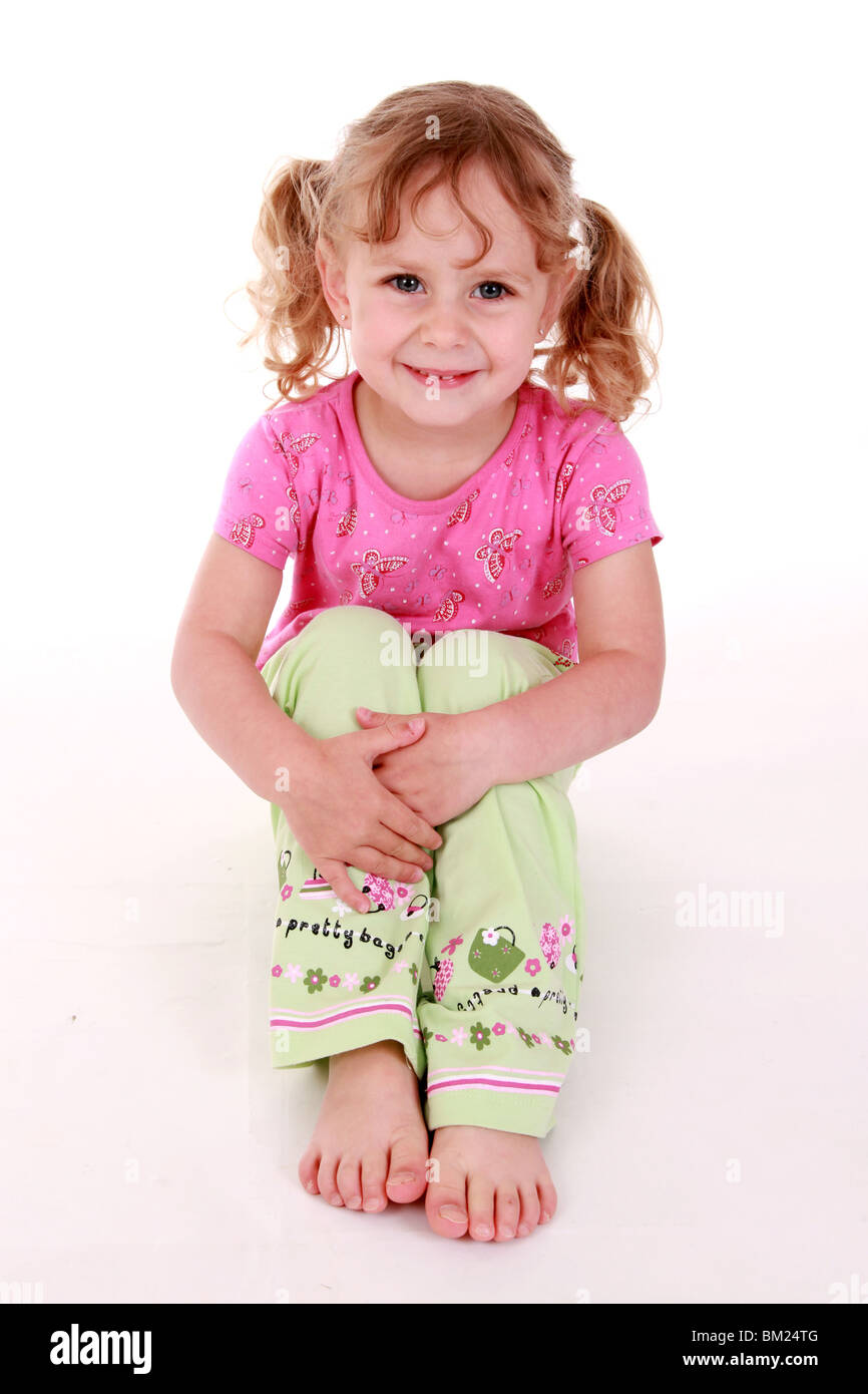 Studio portrait of a girl Stock Photo - Alamy