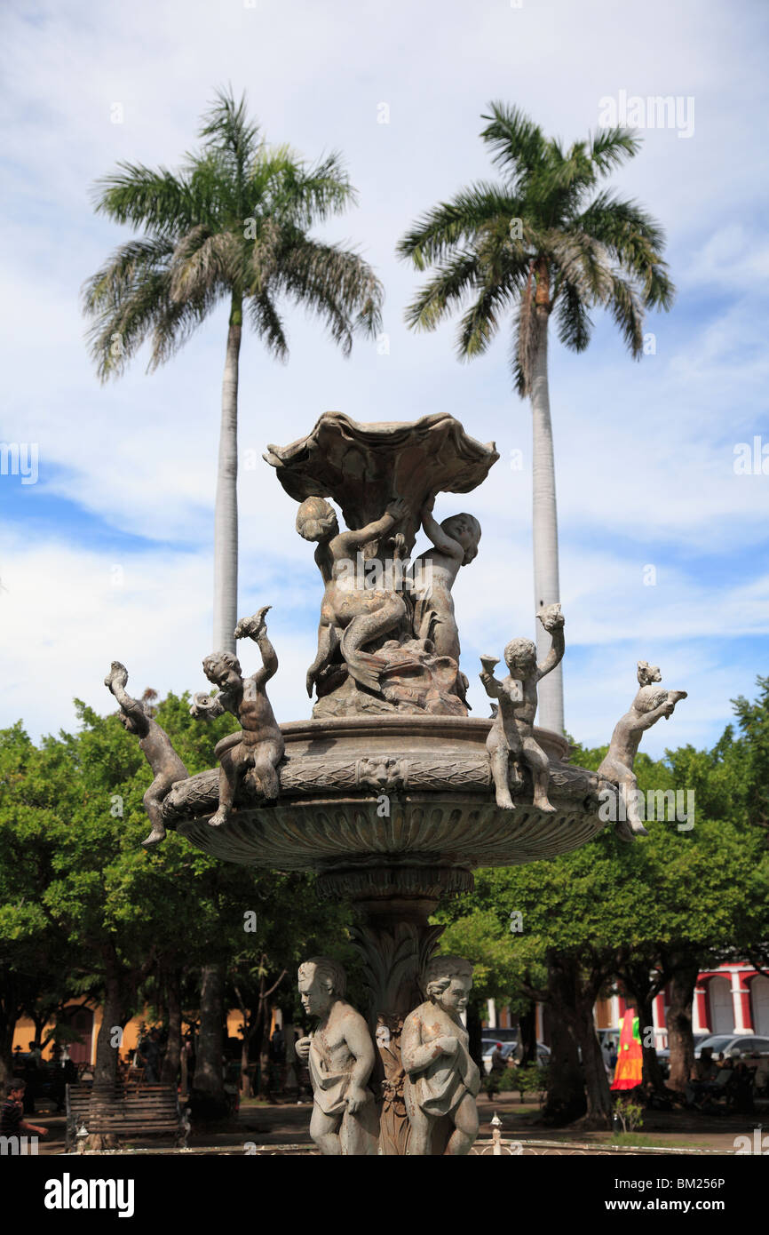 Parque Colon, Central Park, Parque Central, Granada, Nicaragua, Central ...
