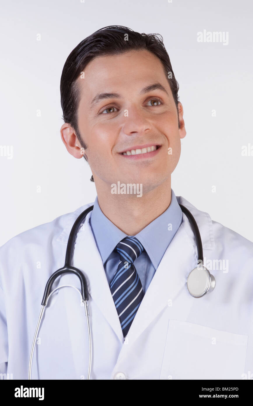 Close-up of a doctor with a stethoscope Stock Photo - Alamy