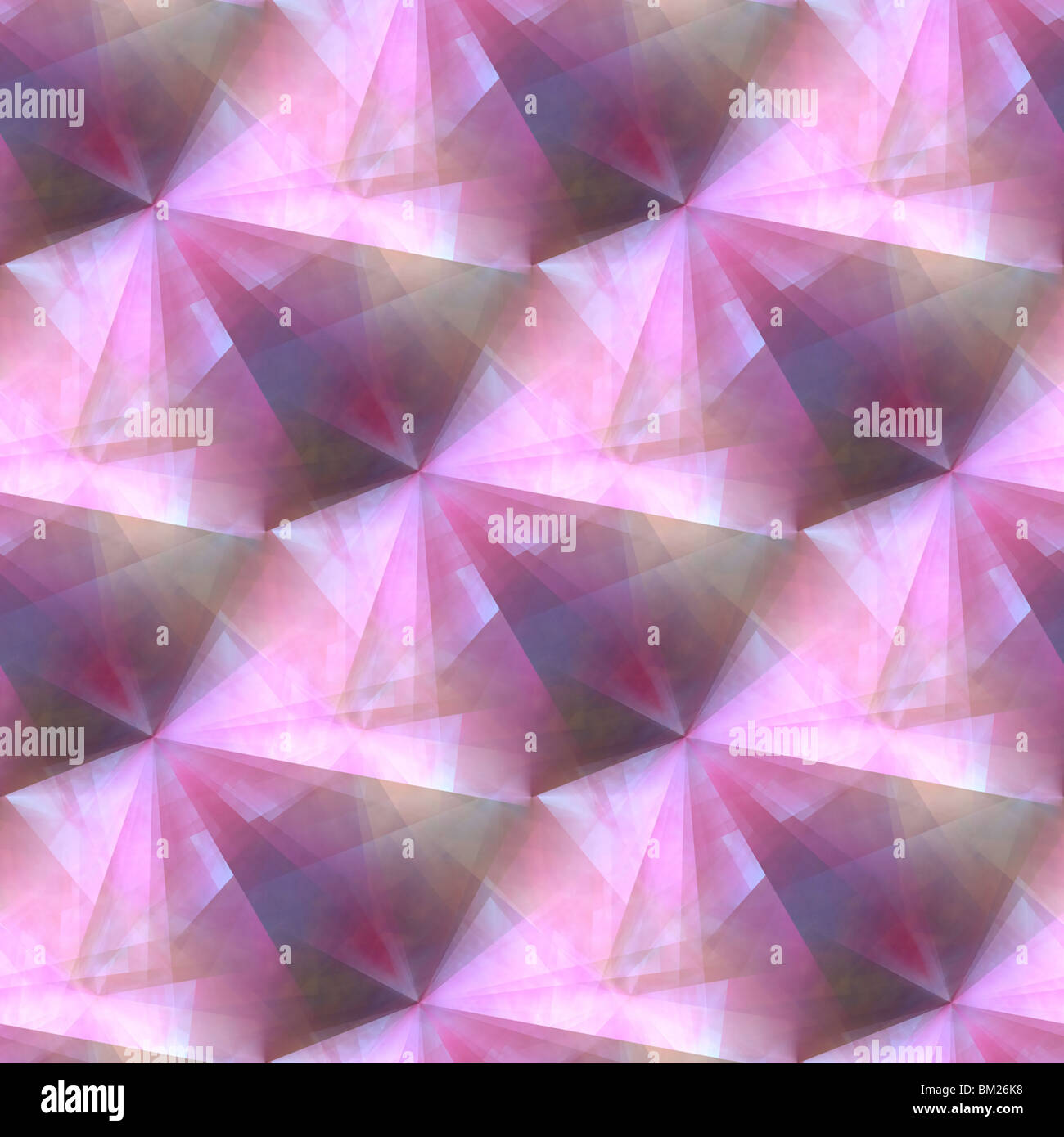 Abstract pattern of interlinked triangles with pink and purple gradient ...