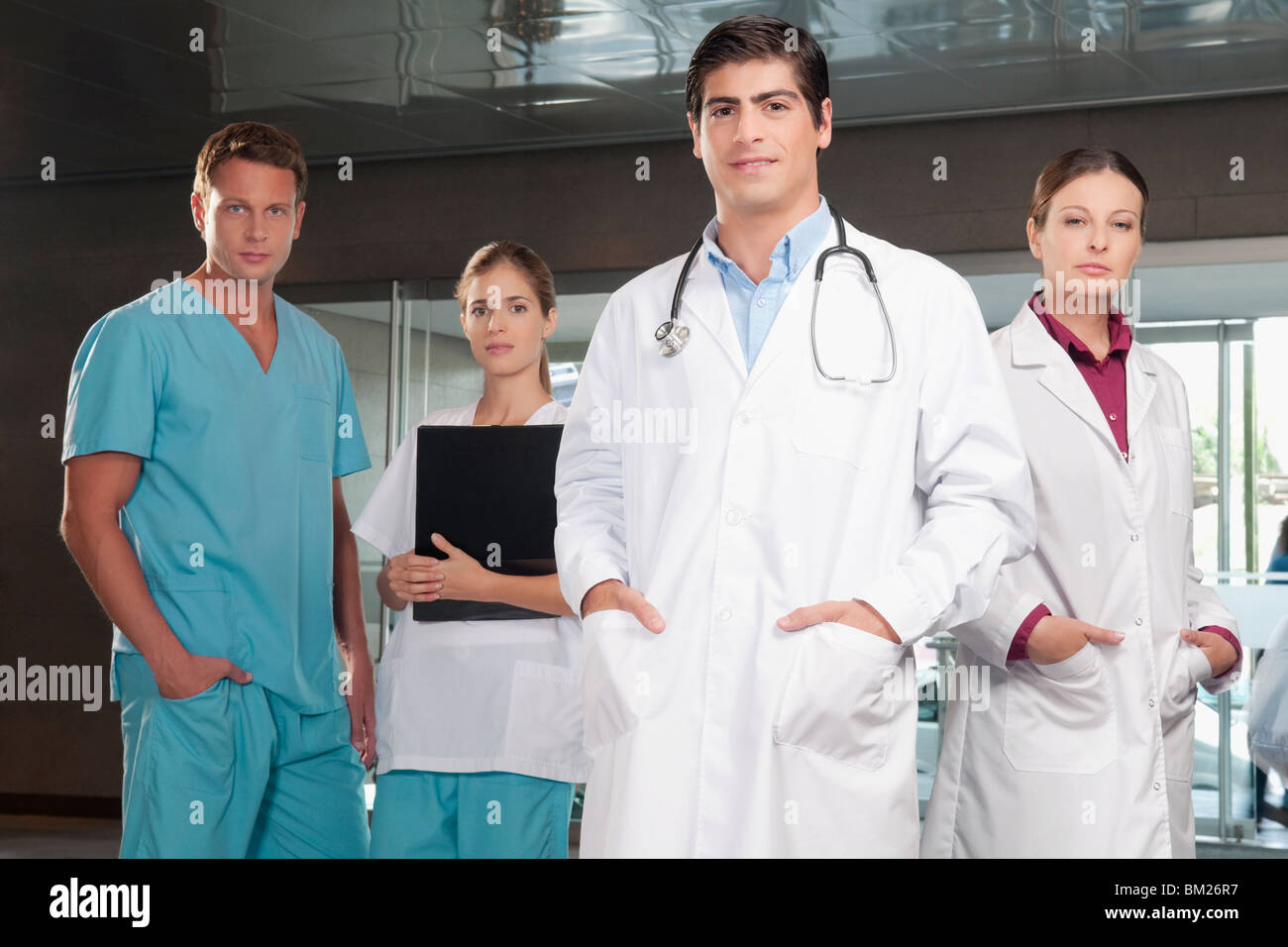 Doctors standing together Stock Photo - Alamy