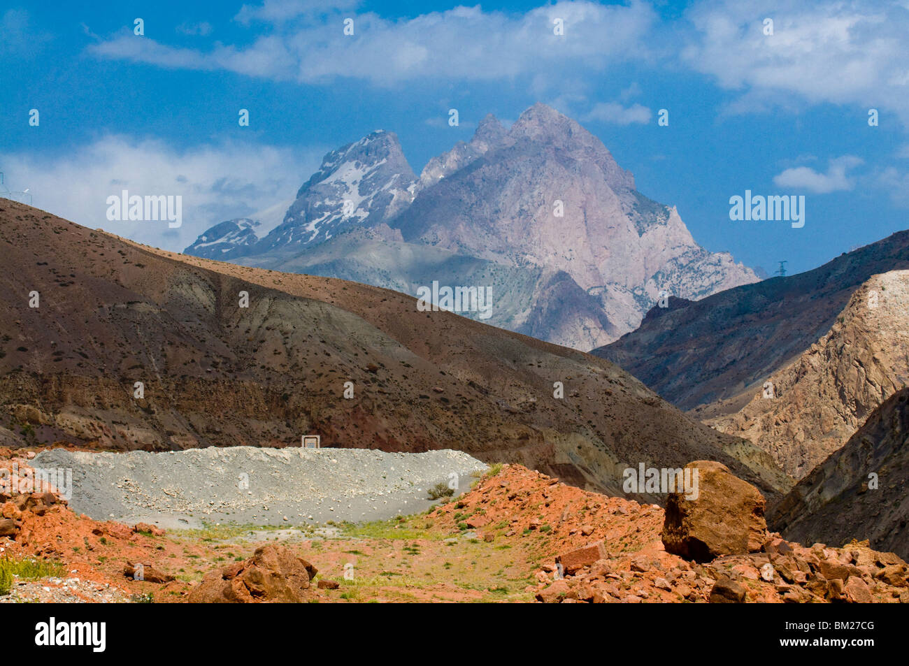Fann Mountains near Iskanderkul, Tajikistan, Central Asia Stock Photo ...
