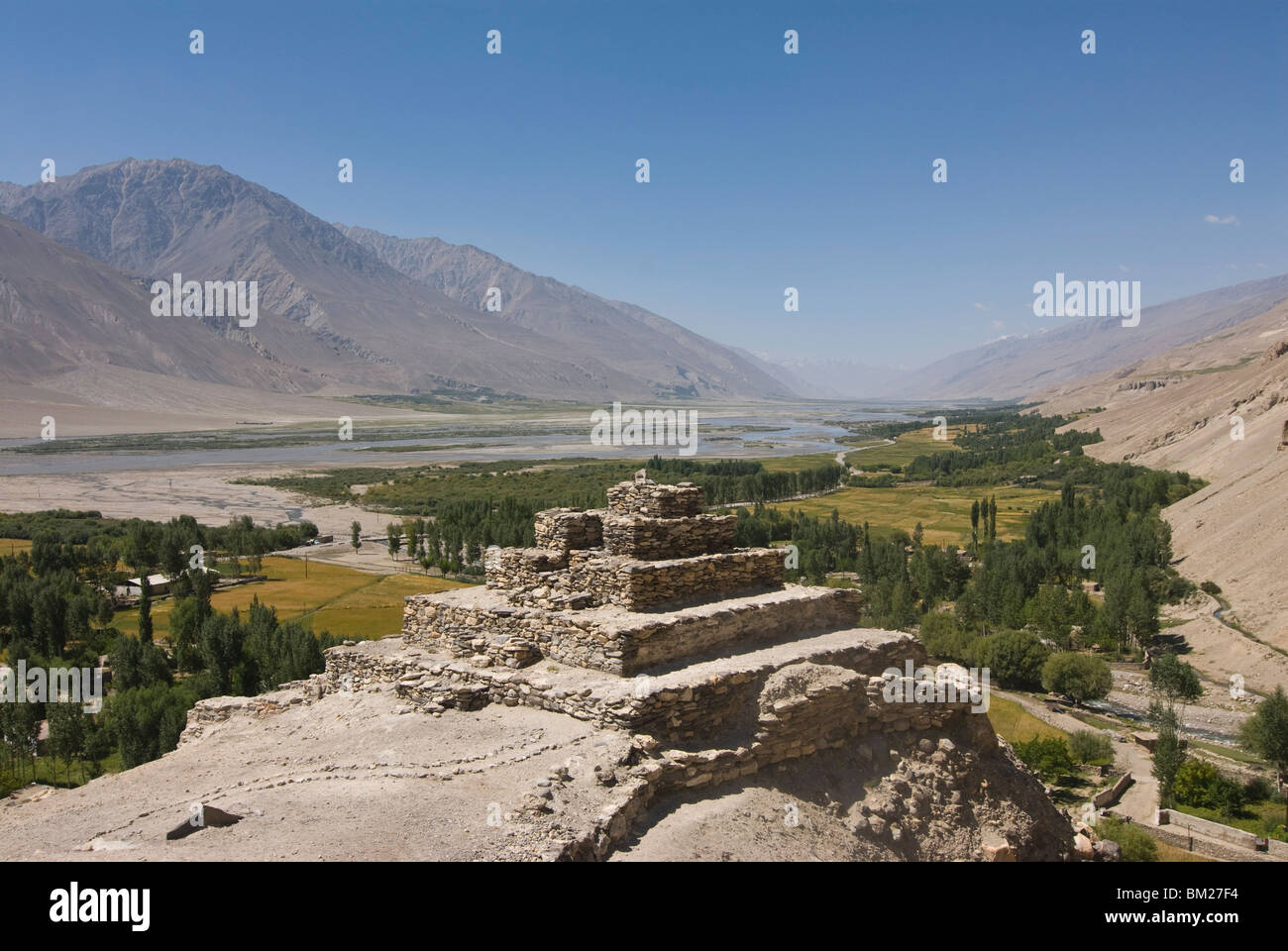 Buddhist holy site of pilgrimage, Vrang, Wakhan corridor, The Pamirs ...