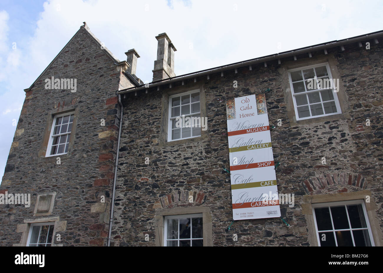 exterior of Old Gala house Galashiels Scotland May 2010 Stock Photo - Alamy