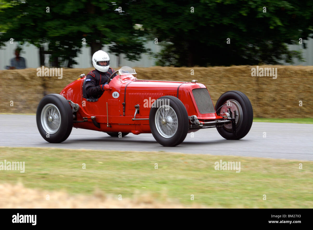 Red vintage racing car Stock Photo - Alamy