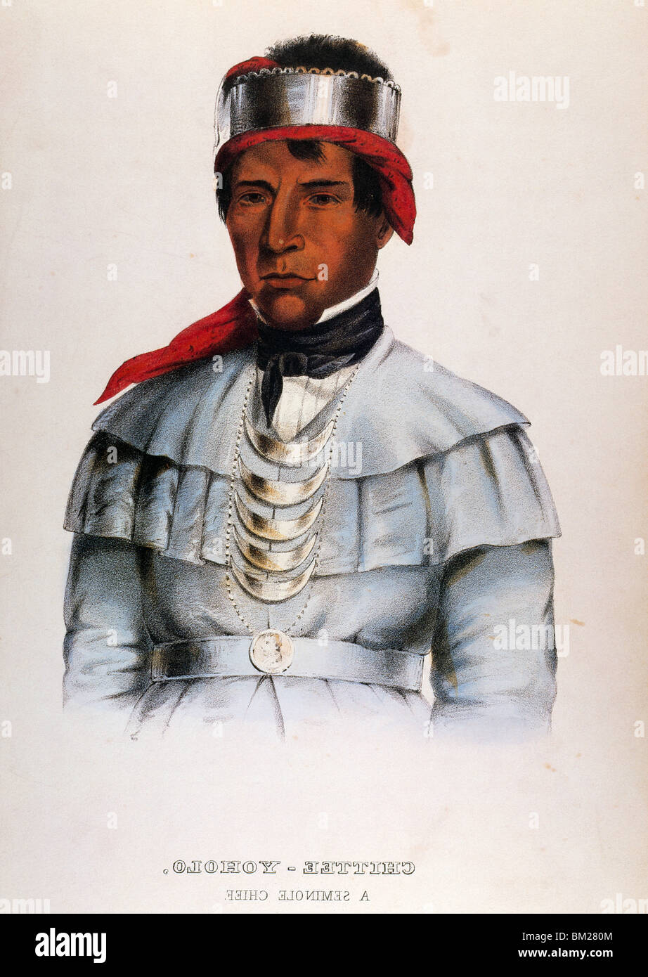 Chittee Yoholo (Seminole Chief) by Charles Bird King from Pablo Prints ...