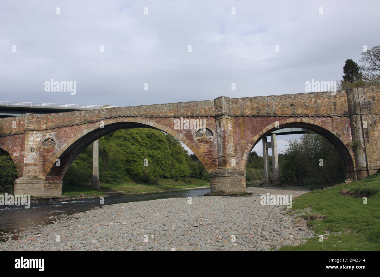 old bridge near Melrose Scotland May 2010 Stock Photo - Alamy