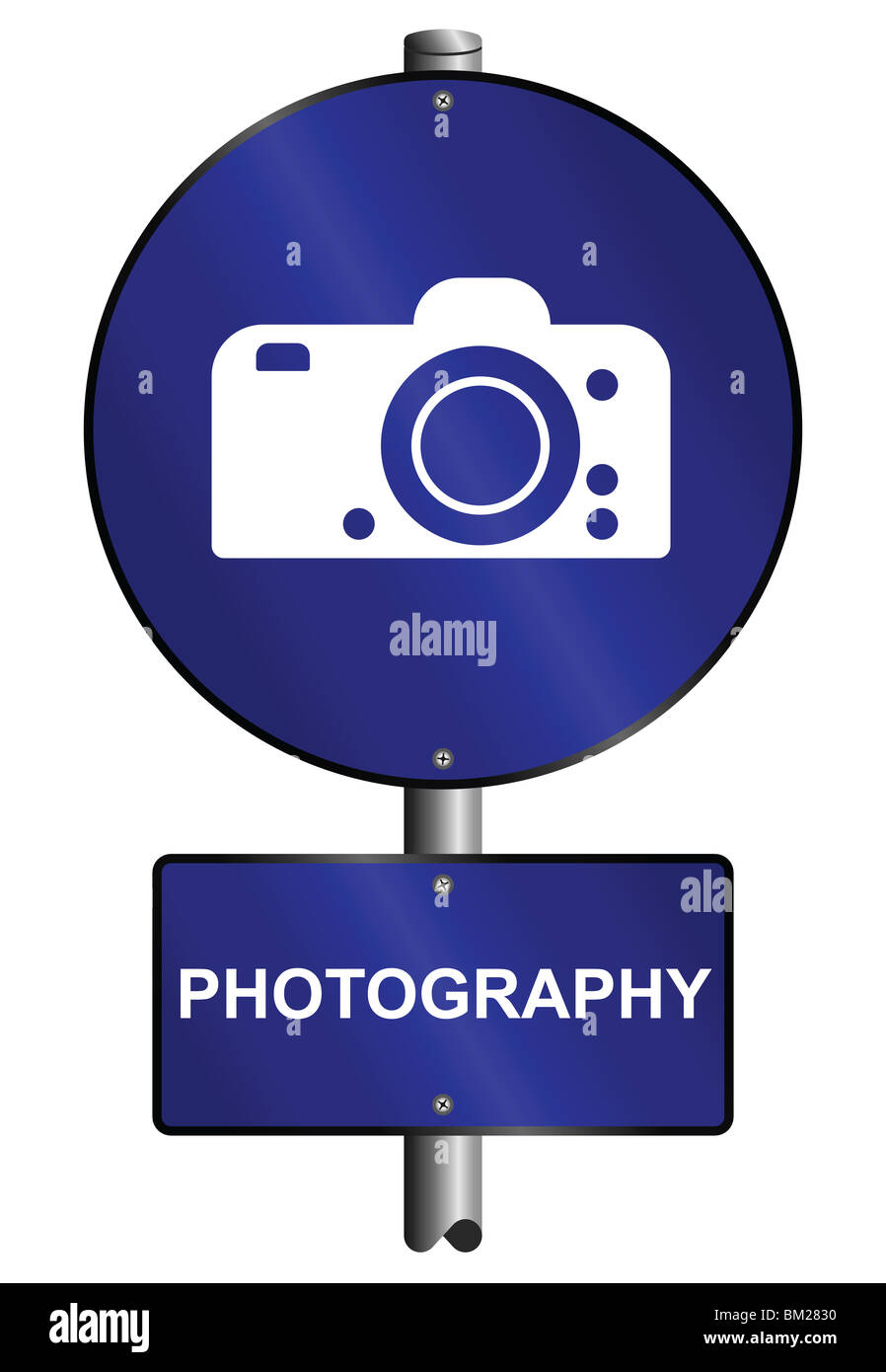 Pole mounted signage Cut Out Stock Images & Pictures - Alamy