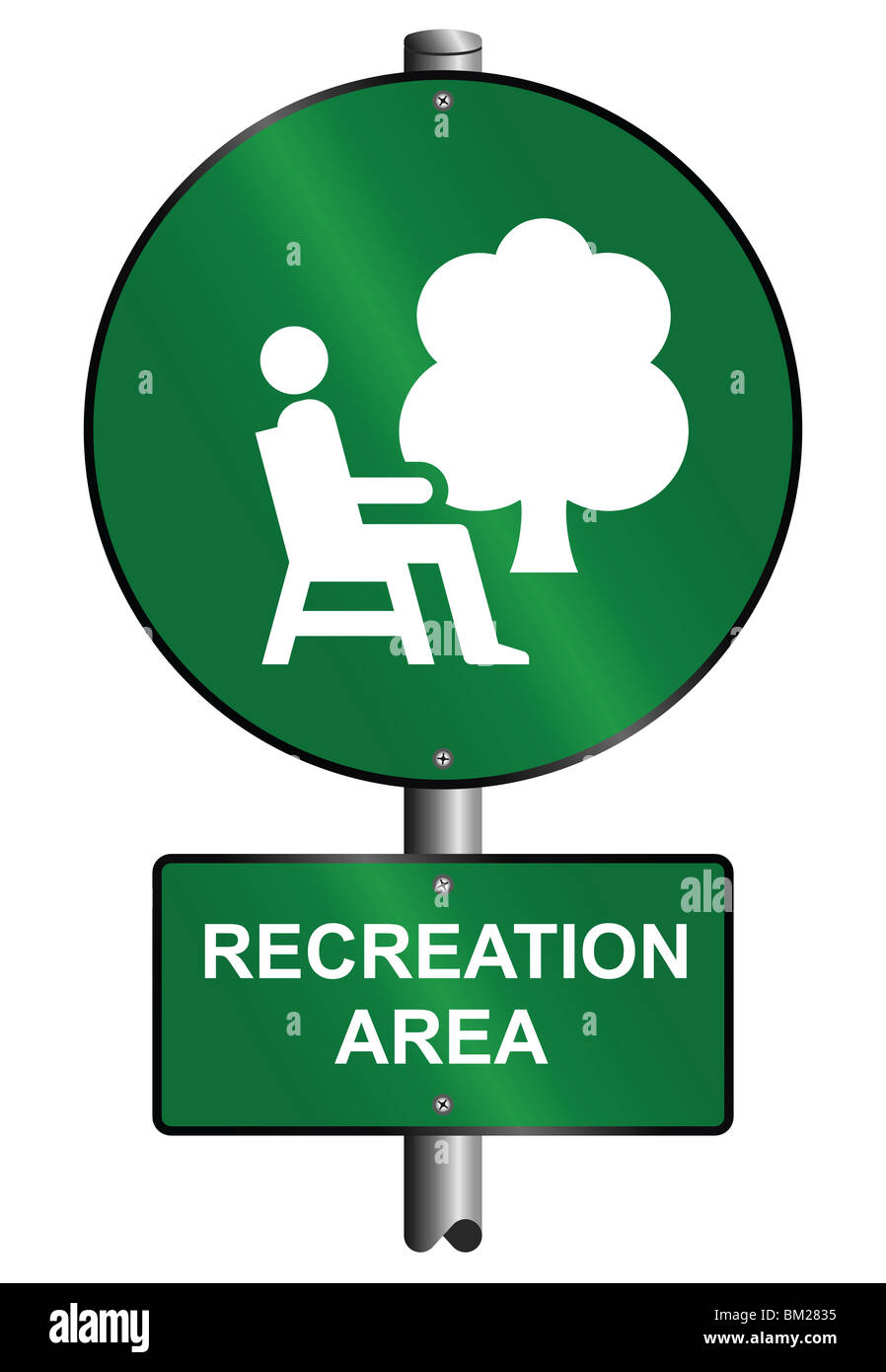 Recreation area signage Cut Out Stock Images & Pictures - Alamy