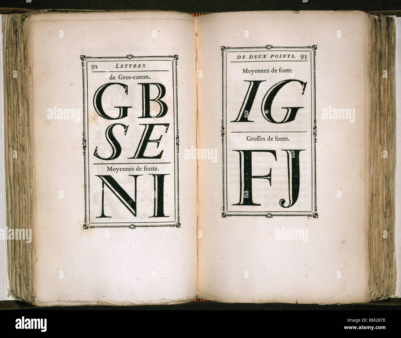 Manuel Typographique, manuscript, France, Paris Stock Photo - Alamy