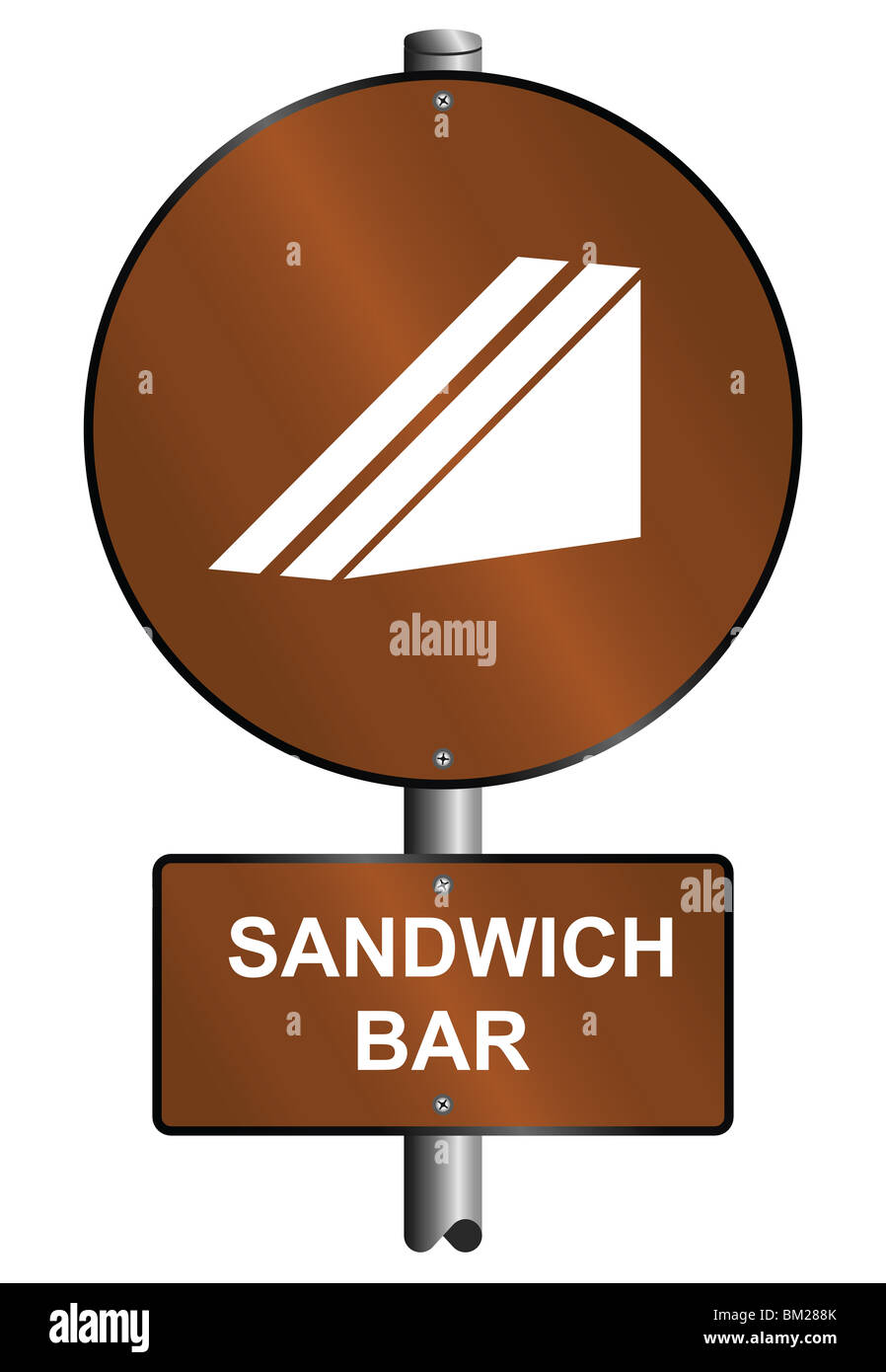 Pole mounted signage Cut Out Stock Images & Pictures - Alamy