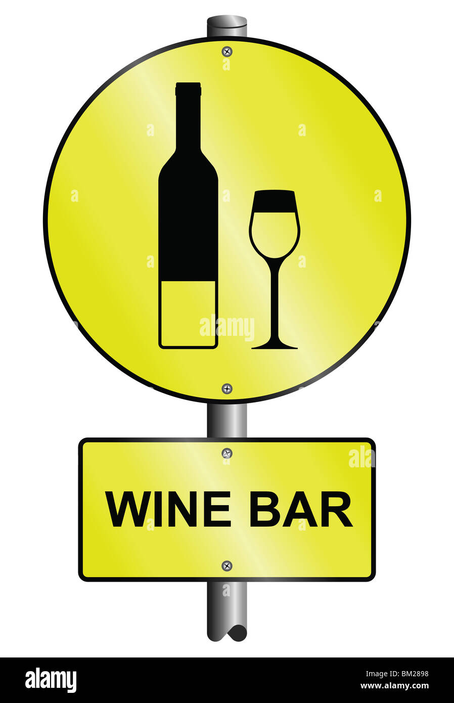 Pole mounted signage Cut Out Stock Images & Pictures - Alamy