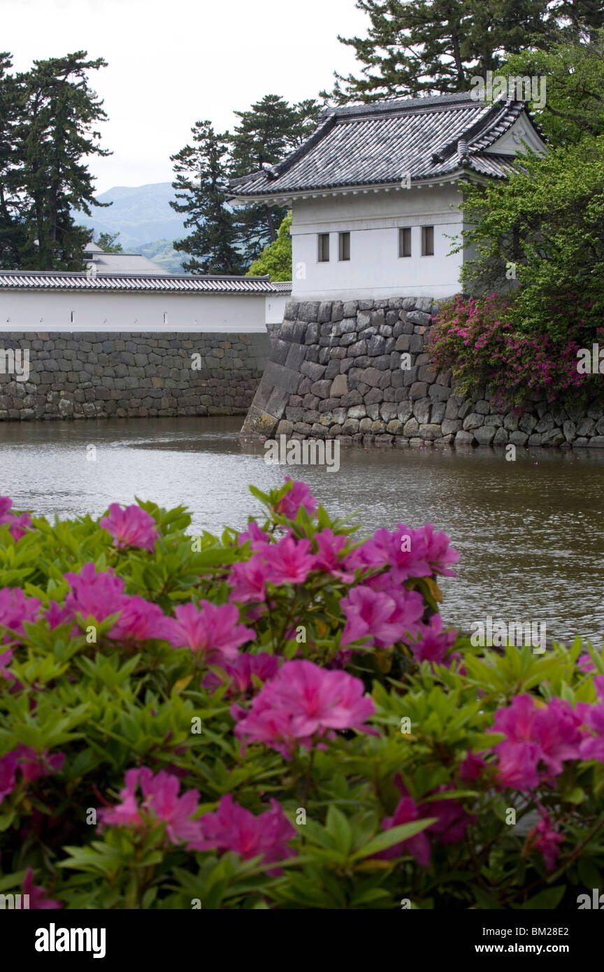 Odawara Castle, a Hojo clan stronghold until destroyed, rebuilt in the ...