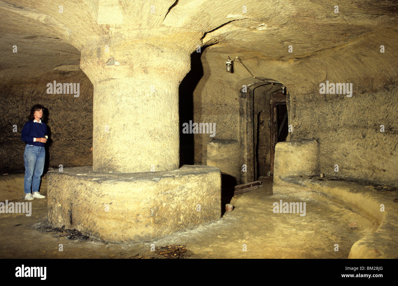 Willoughby House cave, one of the many caves cut in the sandstone ...