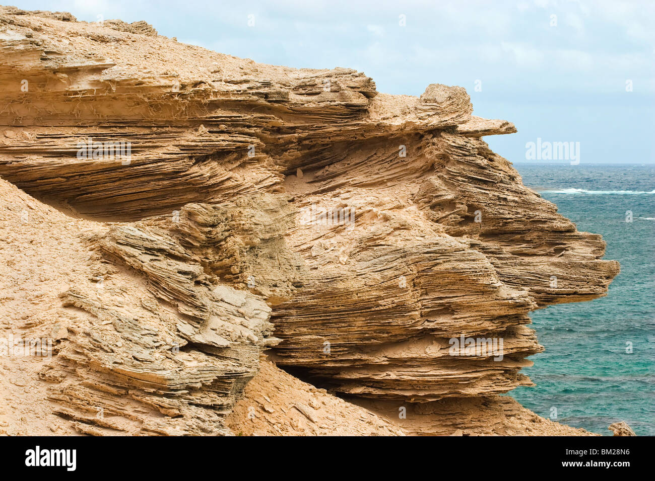 Limestone classic cross bedding at Hamelin Bay, Cape Leeuwin, Augusta ...