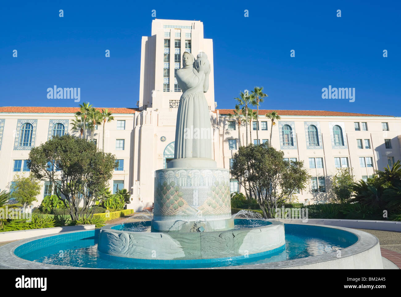 Statue at the County Administration Building, San Diego, California ...