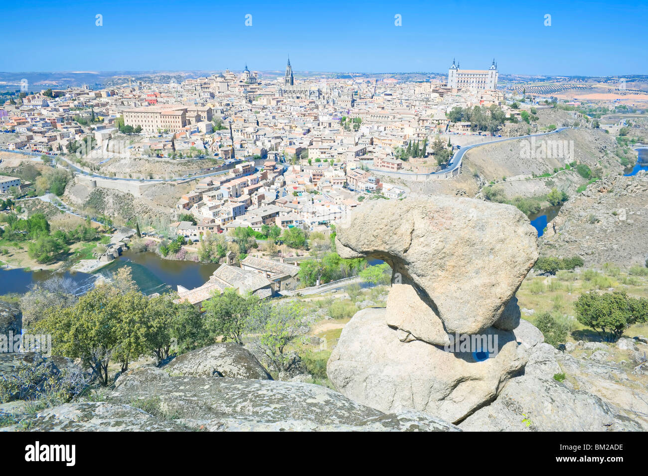 Toledo cityscape, Toledo, UNESCO World Heritage Site, Castilla La ...