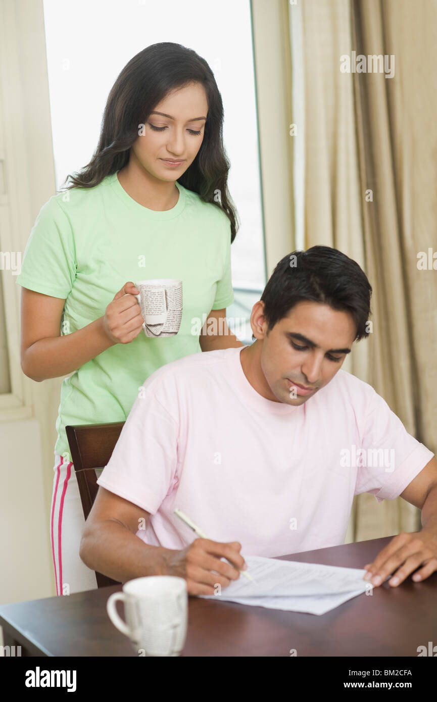 Two women and paperwork home women only hi-res stock photography and ...