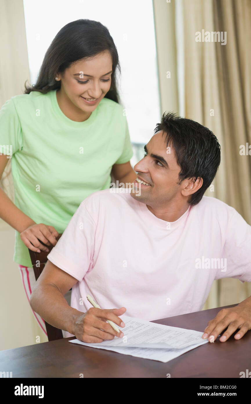 Two women and paperwork home women only hi-res stock photography and ...