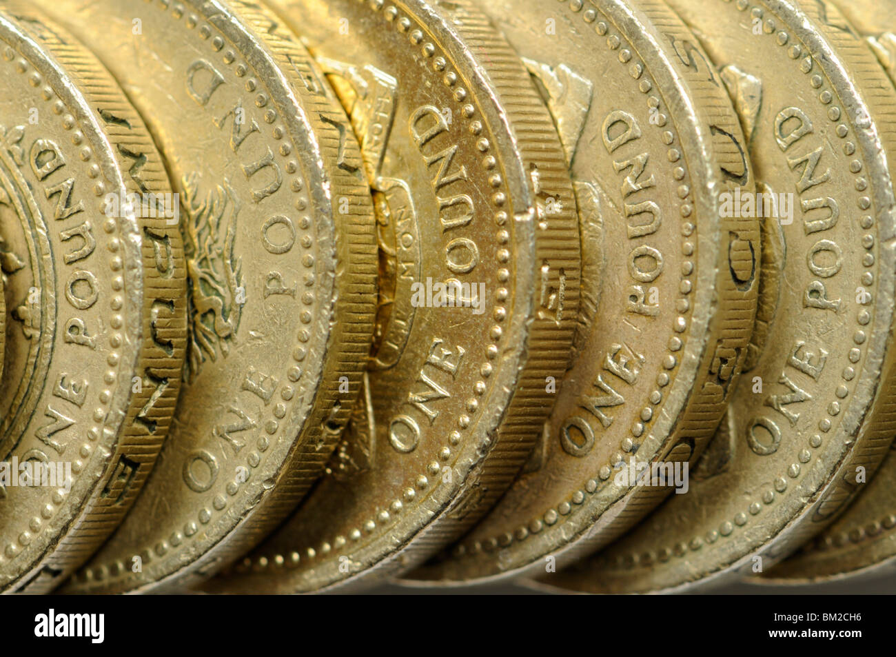 Pound coin stack hi-res stock photography and images - Alamy