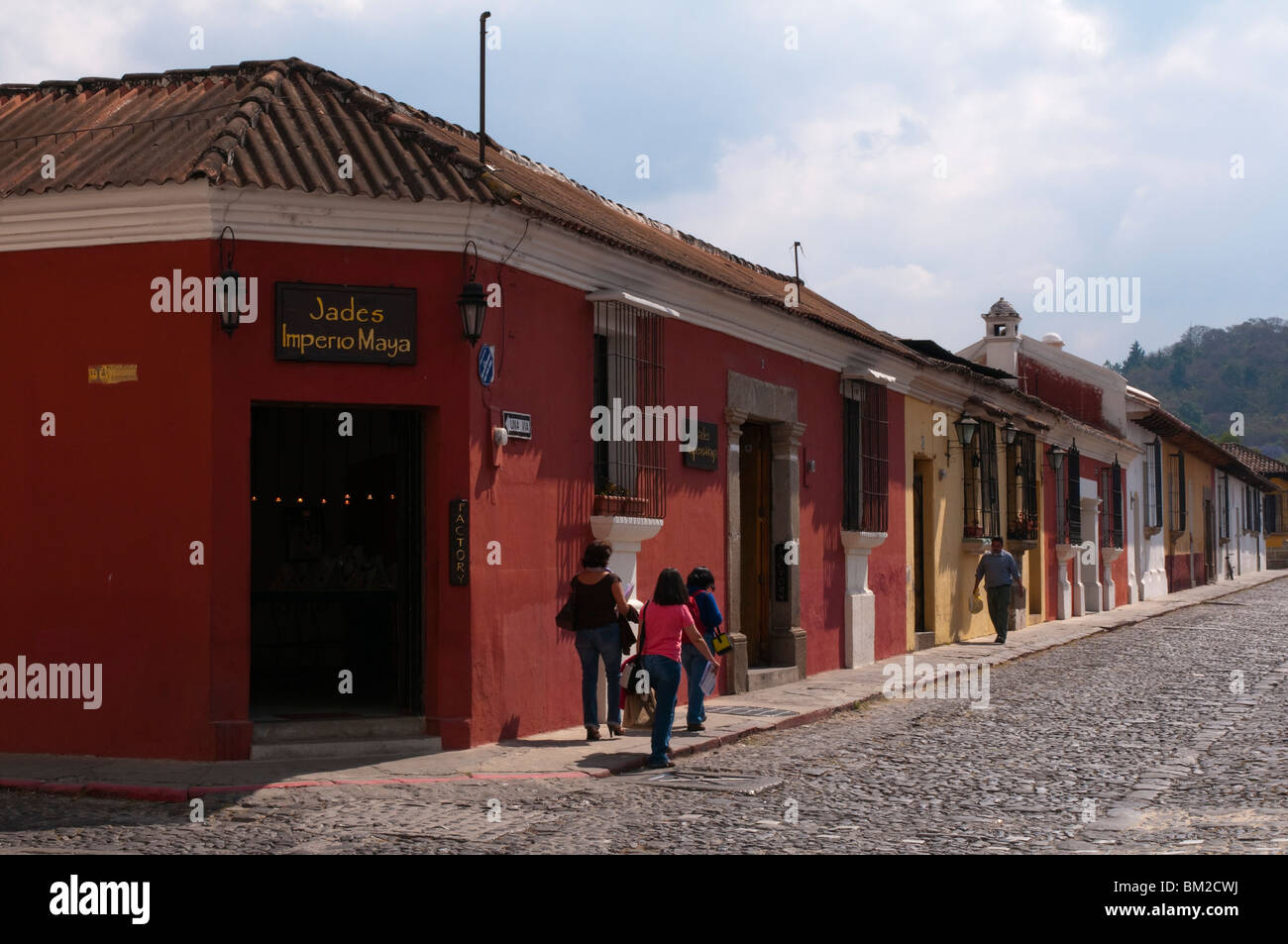 Colonial buildings, Antigua, Guatemala Stock Photo - Alamy