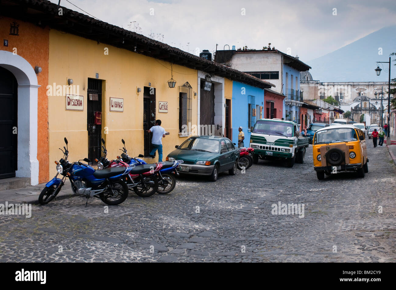 Colonial buildings, Antigua, Guatemala Stock Photo - Alamy