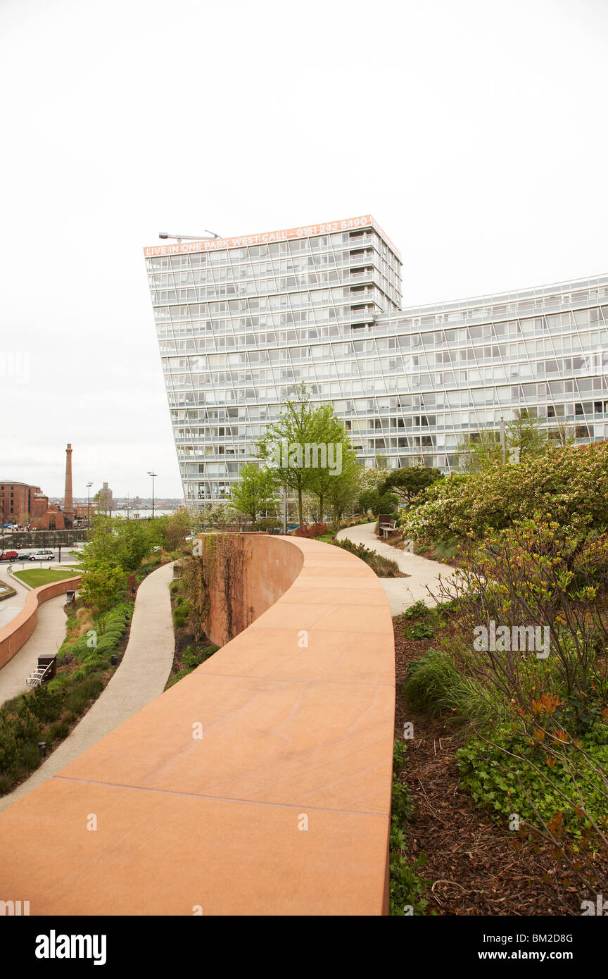 One Park West apartments in Liverpool UK Stock Photo - Alamy