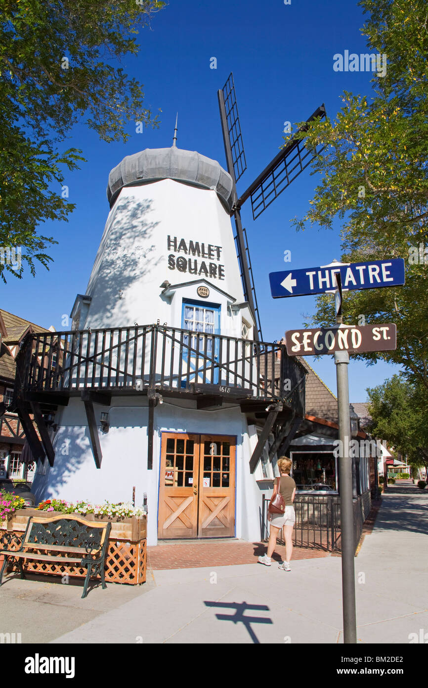 Windmill in hamlet square solvang hi-res stock photography and images ...