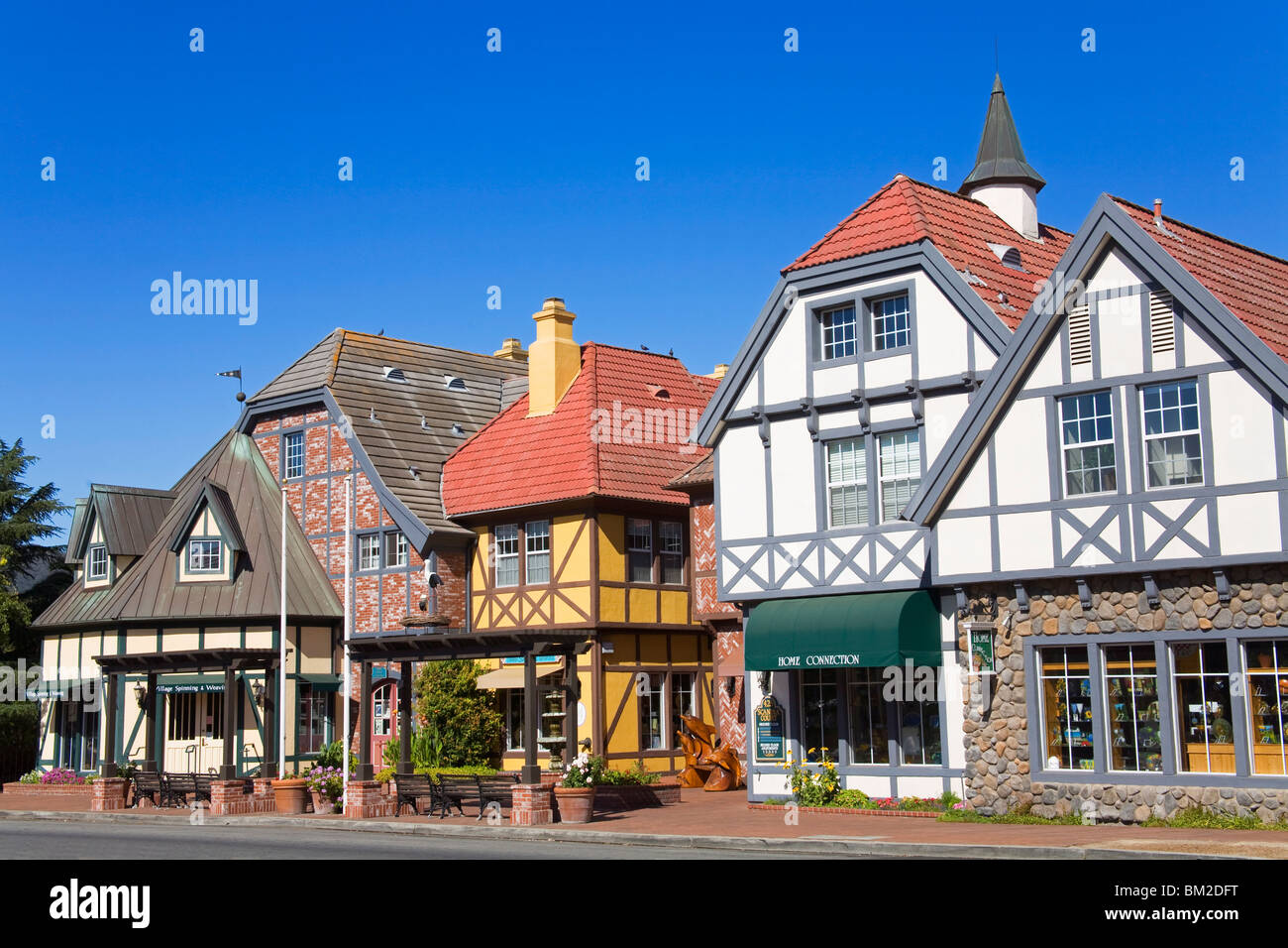Danish architecture on Alisal Road, Solvang, Santa Barbara County ...
