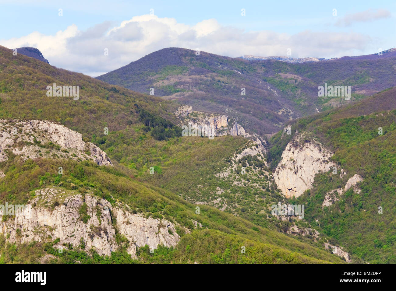 Summer Crimea Mountain landscape (Ukraine). Great Crimean Canyon Stock ...